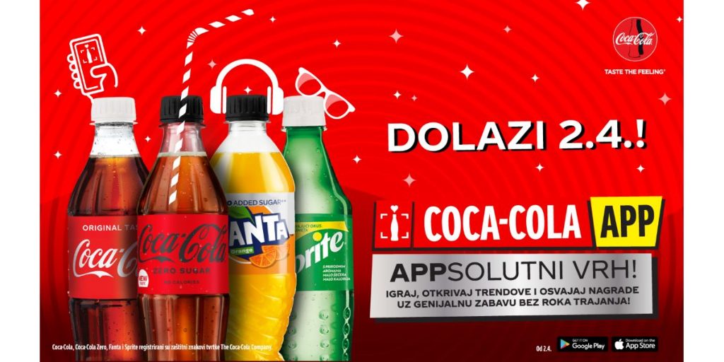 Coca-Cola nagradna igra 2021 uz novu Coca-Cola APP 2021