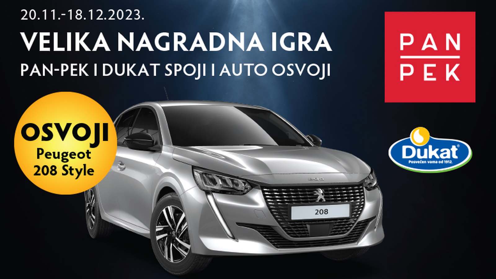 Pan-pek nagradna igra: Pan-pek i Dukat spoji i automobil osvoji!