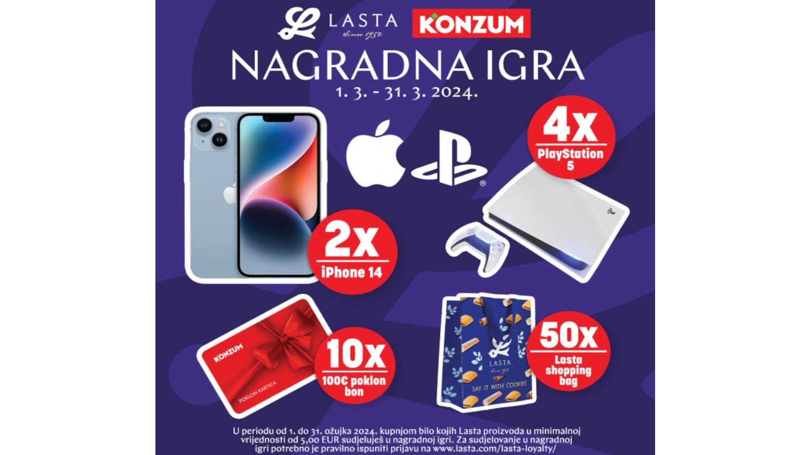 Lasta nagradna igra u Konzumu! - Nagradne igre Hrvatska