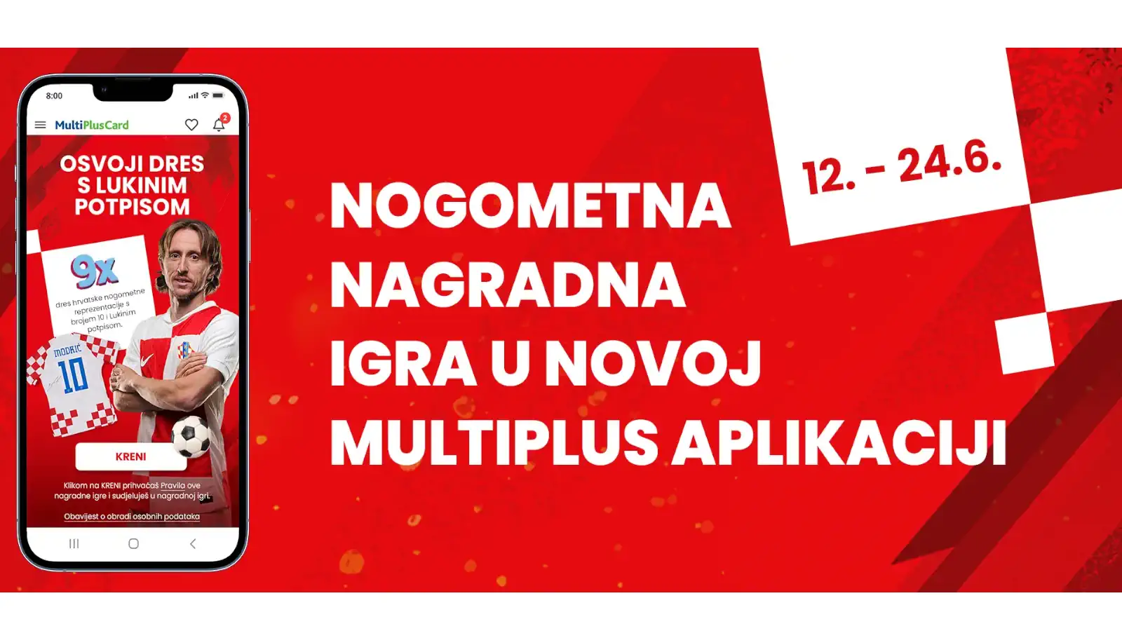 MultiPlus Card nagradna igra za dres s potpisom Luke Modrića!