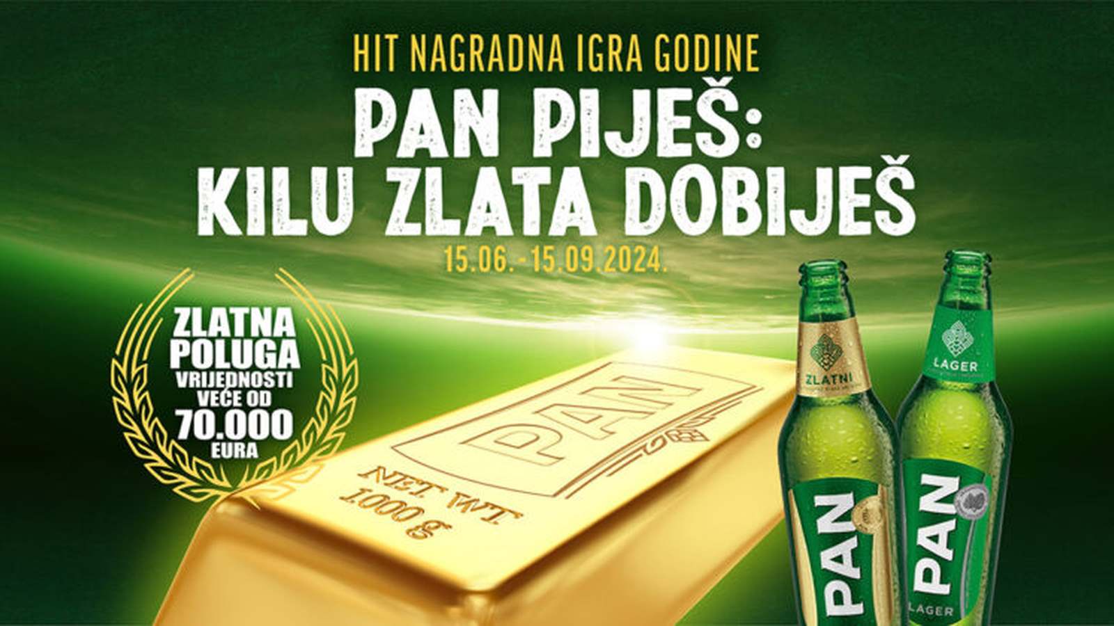 Pan nagradna igra: Pan piješ, kilu zlata dobiješ! - Nagradne igre HR