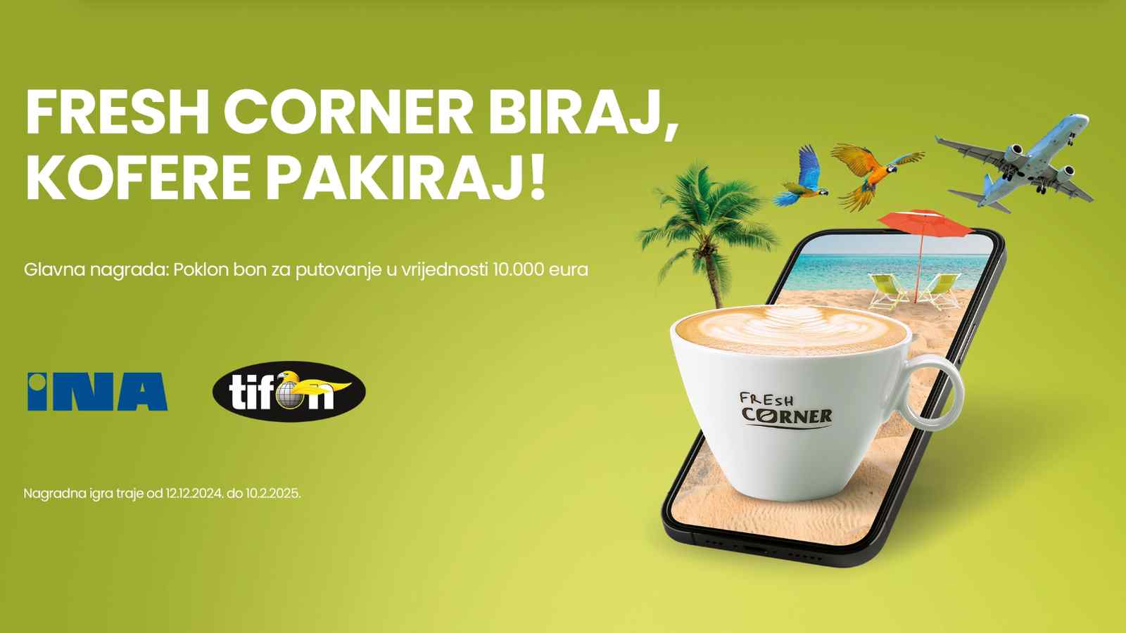 INA i Tifon nagradna igra 2024: Fresh Corner biraj, kofere pakiraj!