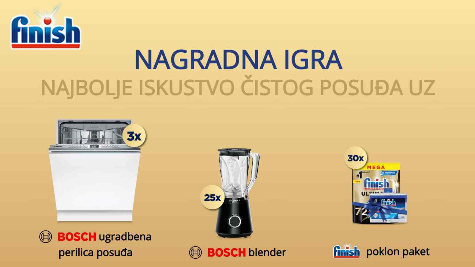 Finish nagradna igra: Najbolje iskustvo čistog posuđa uz Ultimate