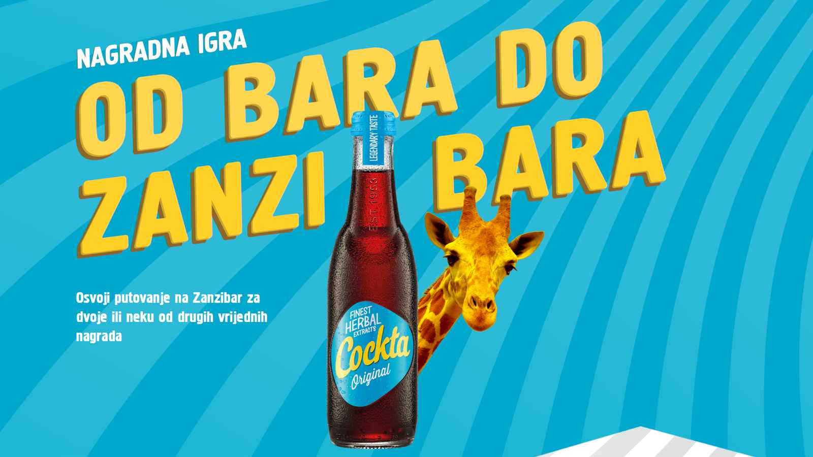 Cockta nagradna igra 2025: Od bara do Zanzibara!