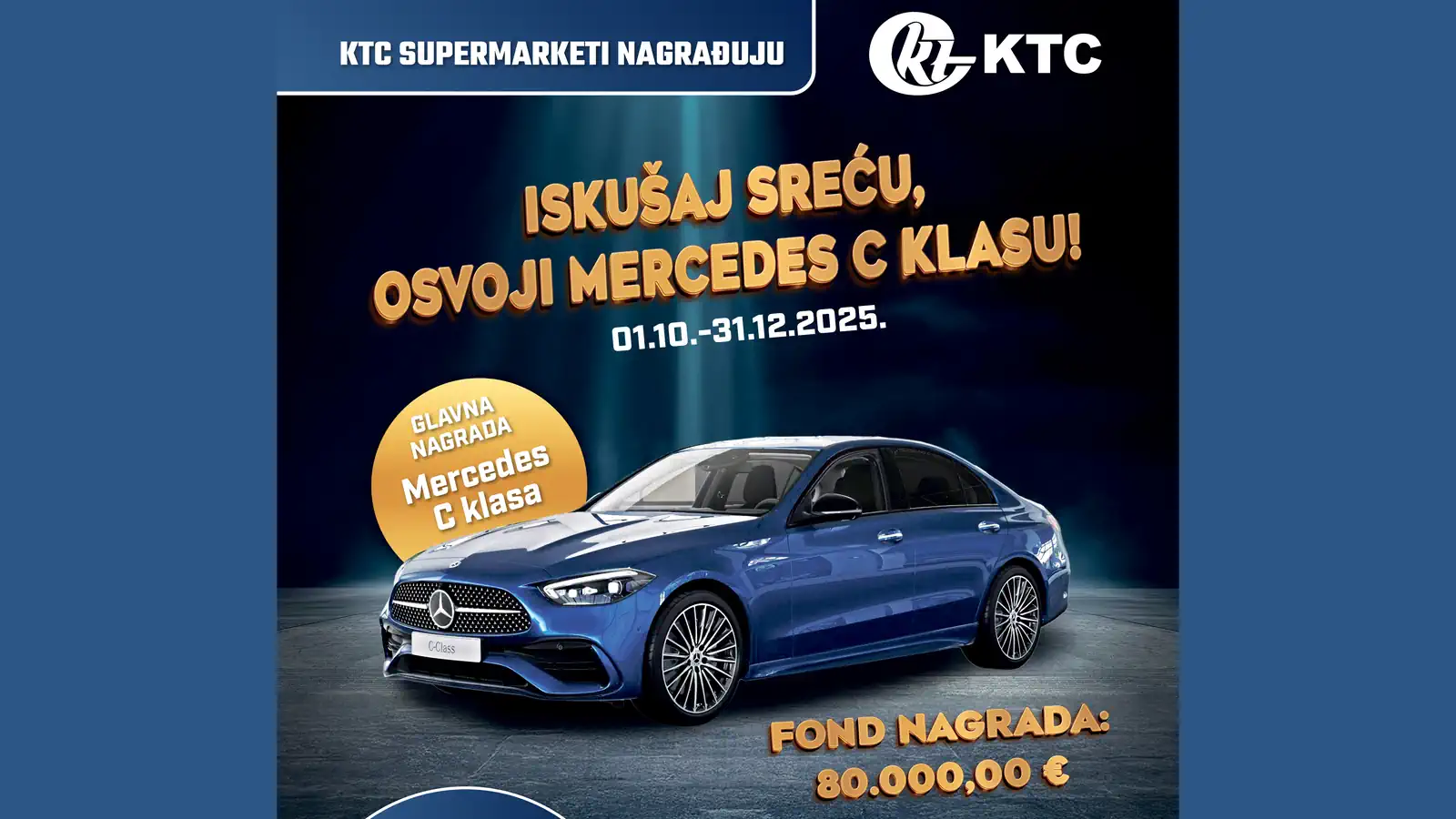 KTC nagradna igra 2025 za automobil Mercedes C klasa C220d