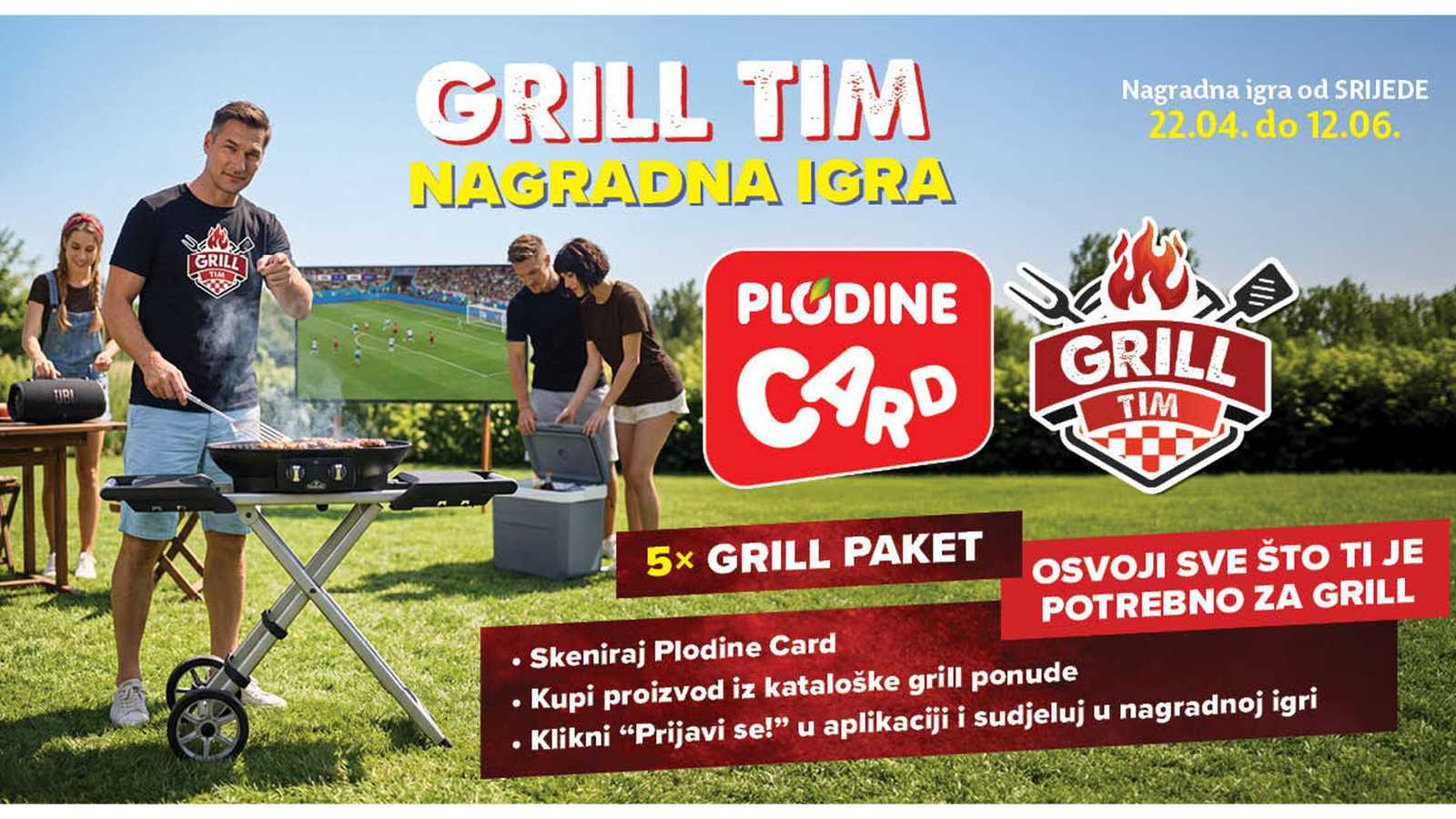 Plodine nagradna igra 2026: Grill Tim