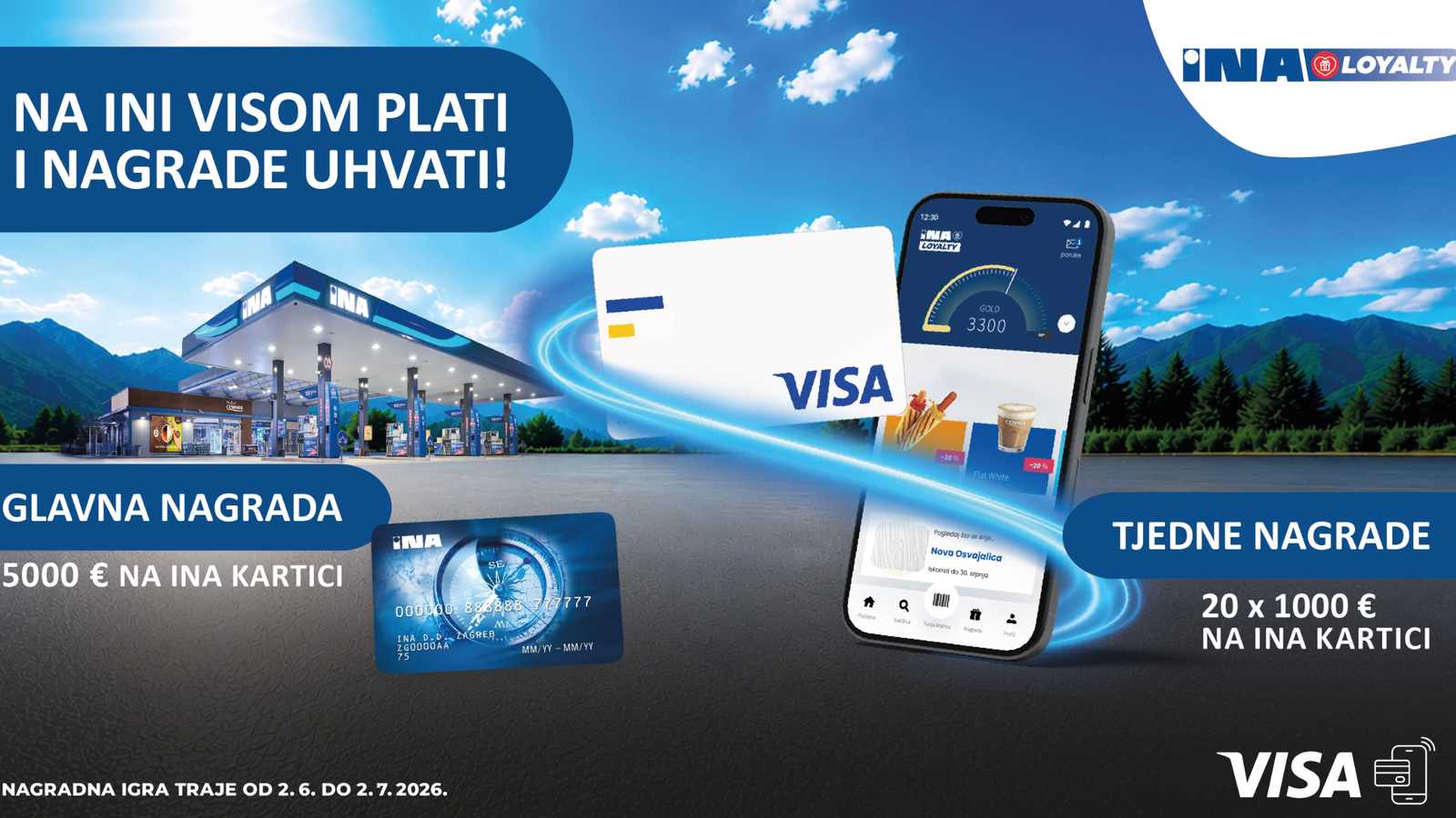 INA nagradna igra 2026: Na INI Visom plati i nagrade uhvati!